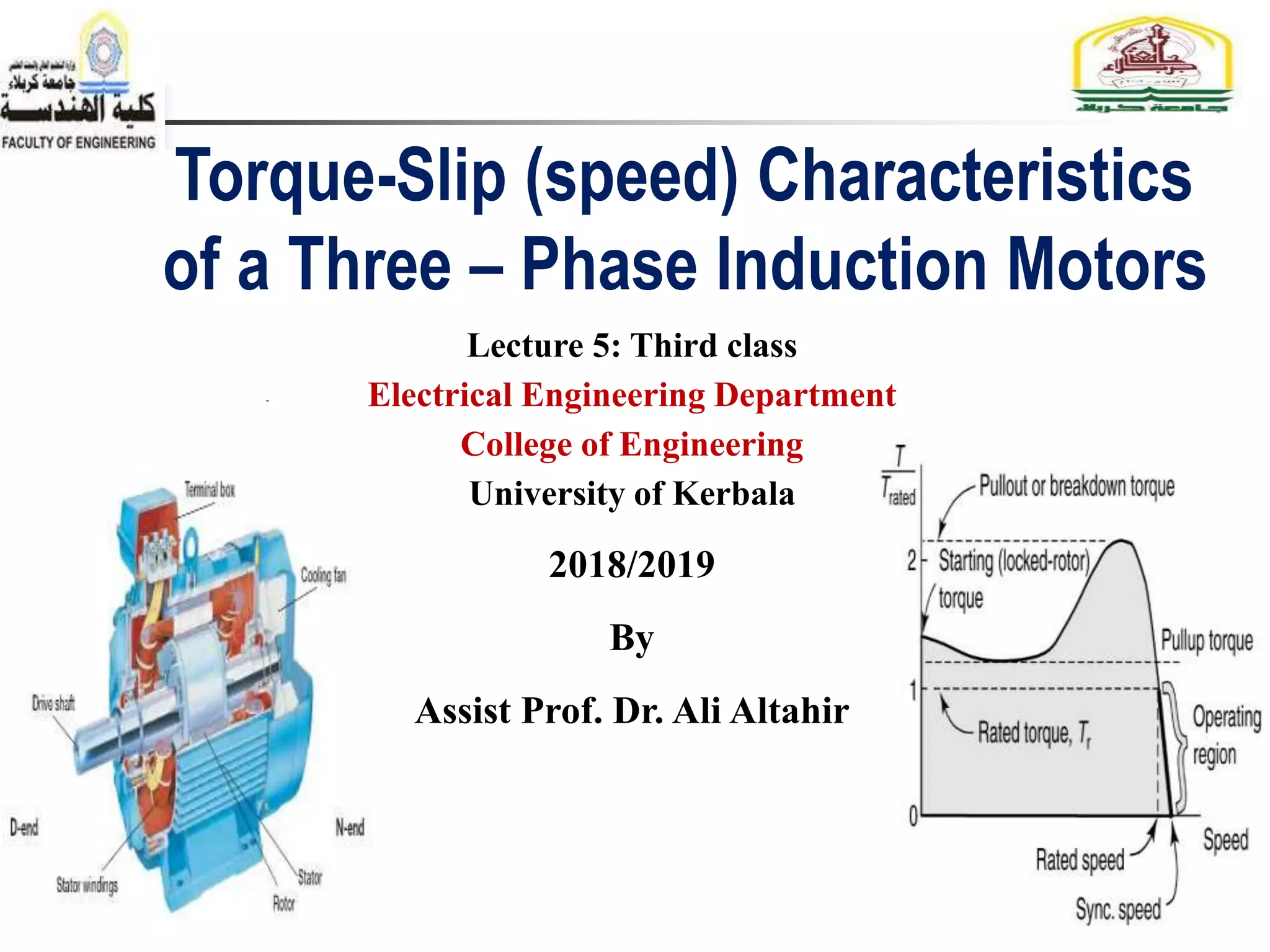 Torque slip characteristics of im skerbala | PPT