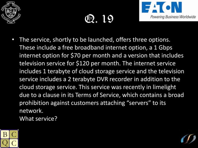 Torquest ’13 elims answers | PPT