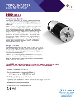 Torque systems 2600_series_specsheet | PDF