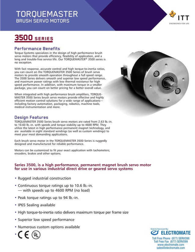 Torque systems 3500_series_specsheet | PDF