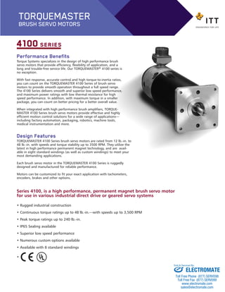 Torque systems 4100_series_specsheet | PDF