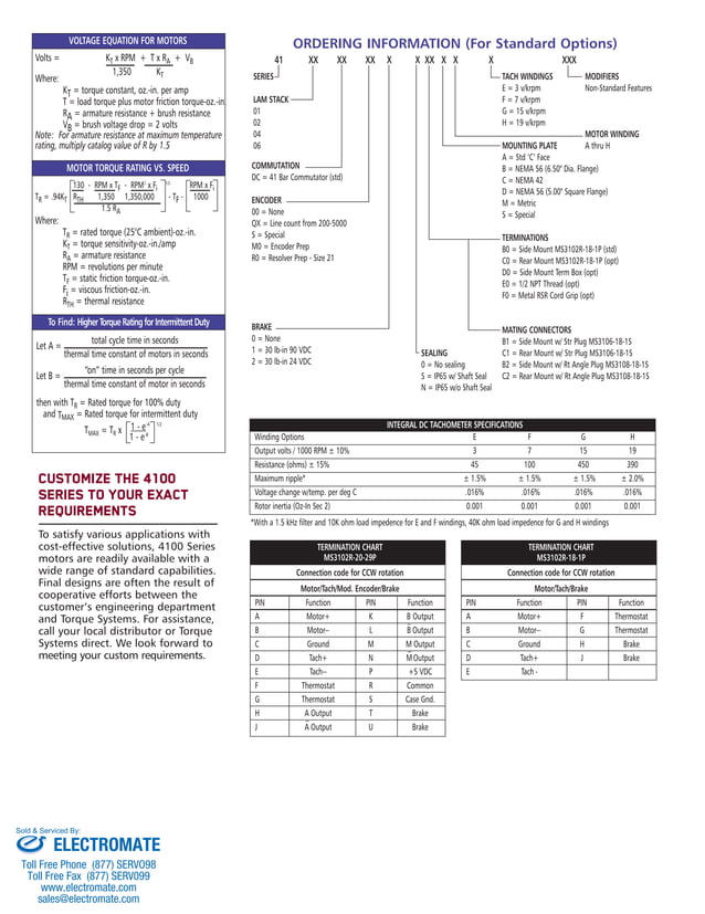 Torque systems 4100_series_specsheet | PDF