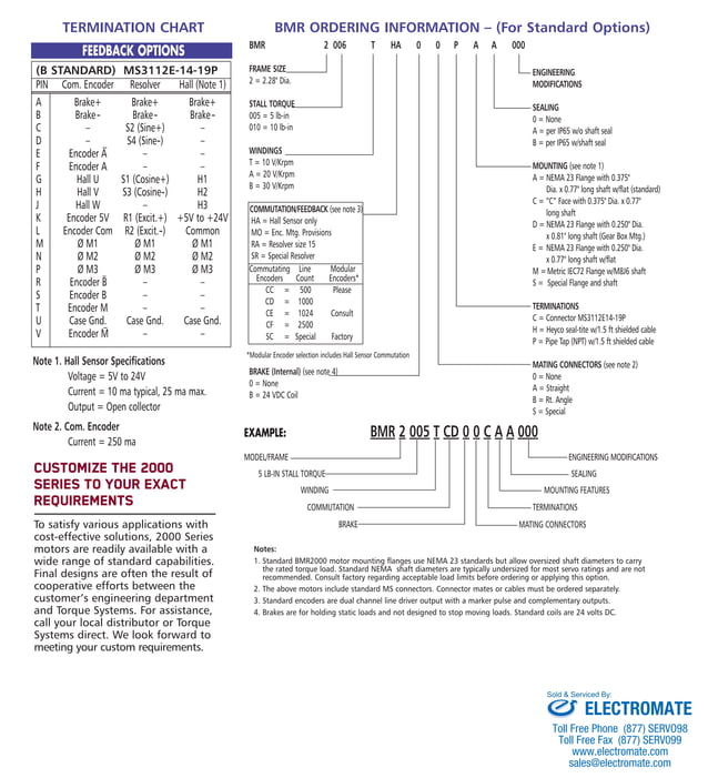 Torque systems bmr2000_specsheet | PDF