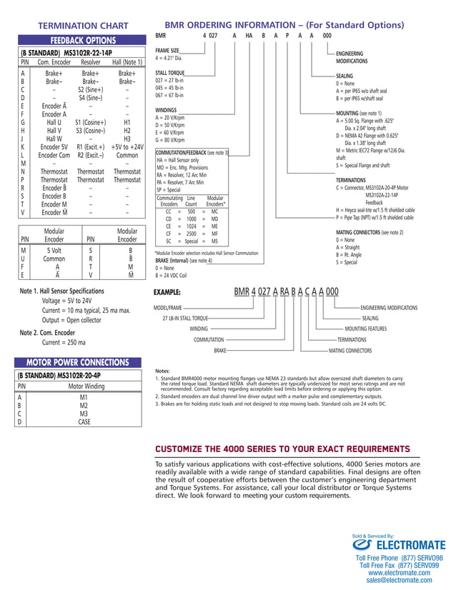Torque systems bmr4000_specsheet | PDF