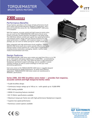 Torque systems bnl2300_specsheet | PDF