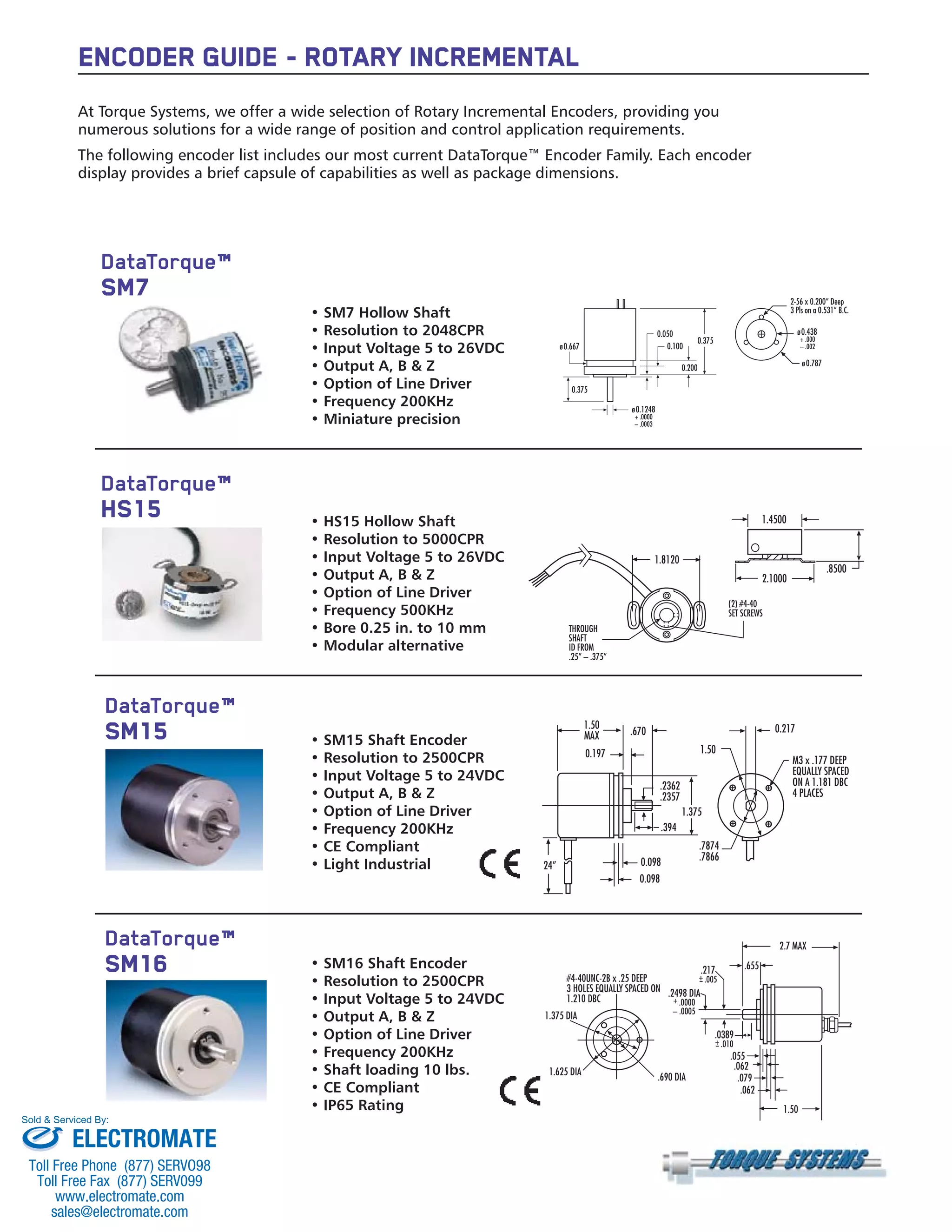Torque systems encoder_product_guide | PDF