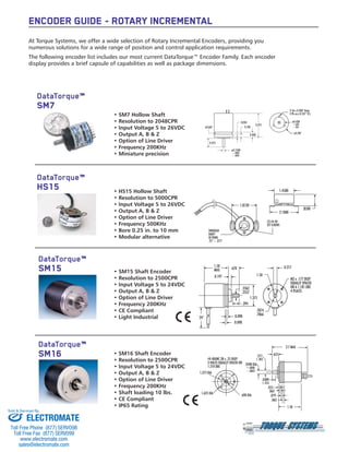 Torque systems encoder_product_guide | PDF