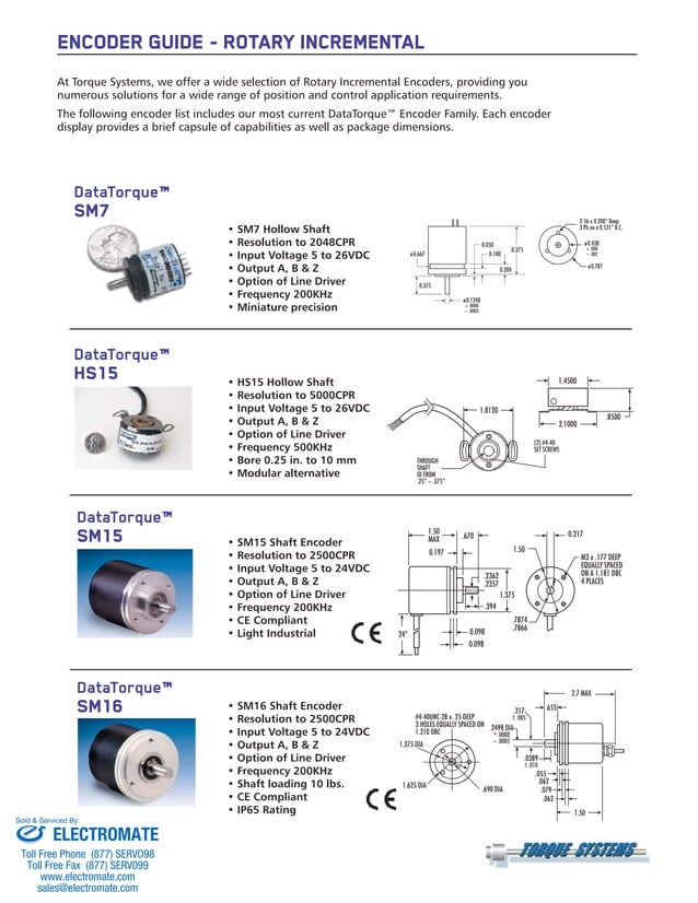 Torque systems encoder_product_guide | PDF
