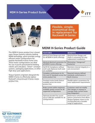 Torque systems mdm_h_series_product_guide | PDF