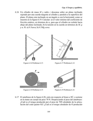 Torque y equilibrio de cuerpo rígido. | PDF