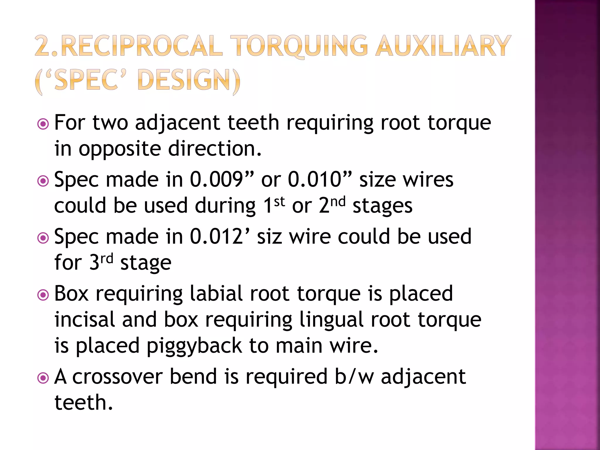 Torquing auxiliaries | PPTX