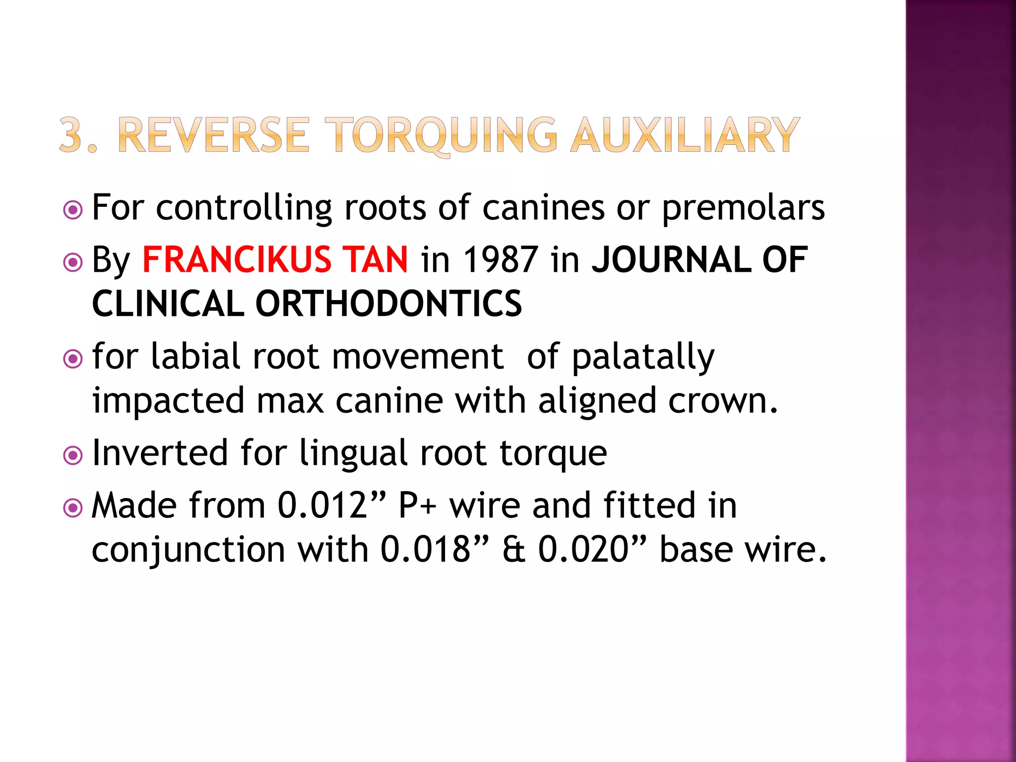 Torquing auxiliaries | PPTX