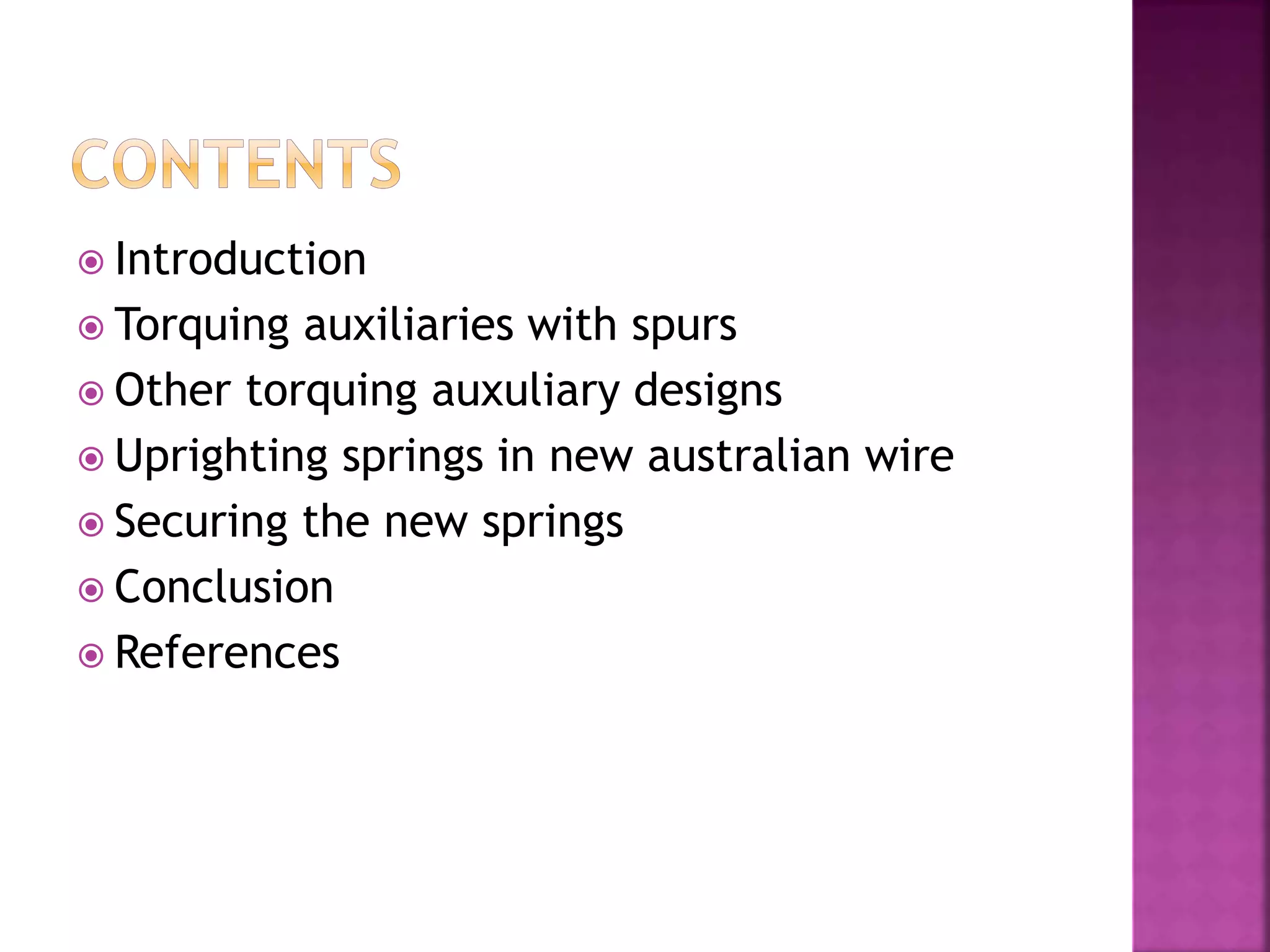 Torquing auxiliaries | PPTX