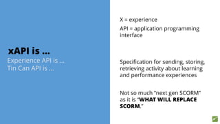Intro to xAPI - TORRANCE - LTUK20 | PPT