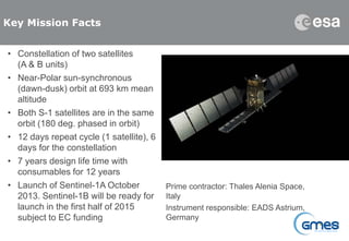 THE SENTINEL-1 MISSION AND ITS APPLICATION CAPABILITIES | PPT