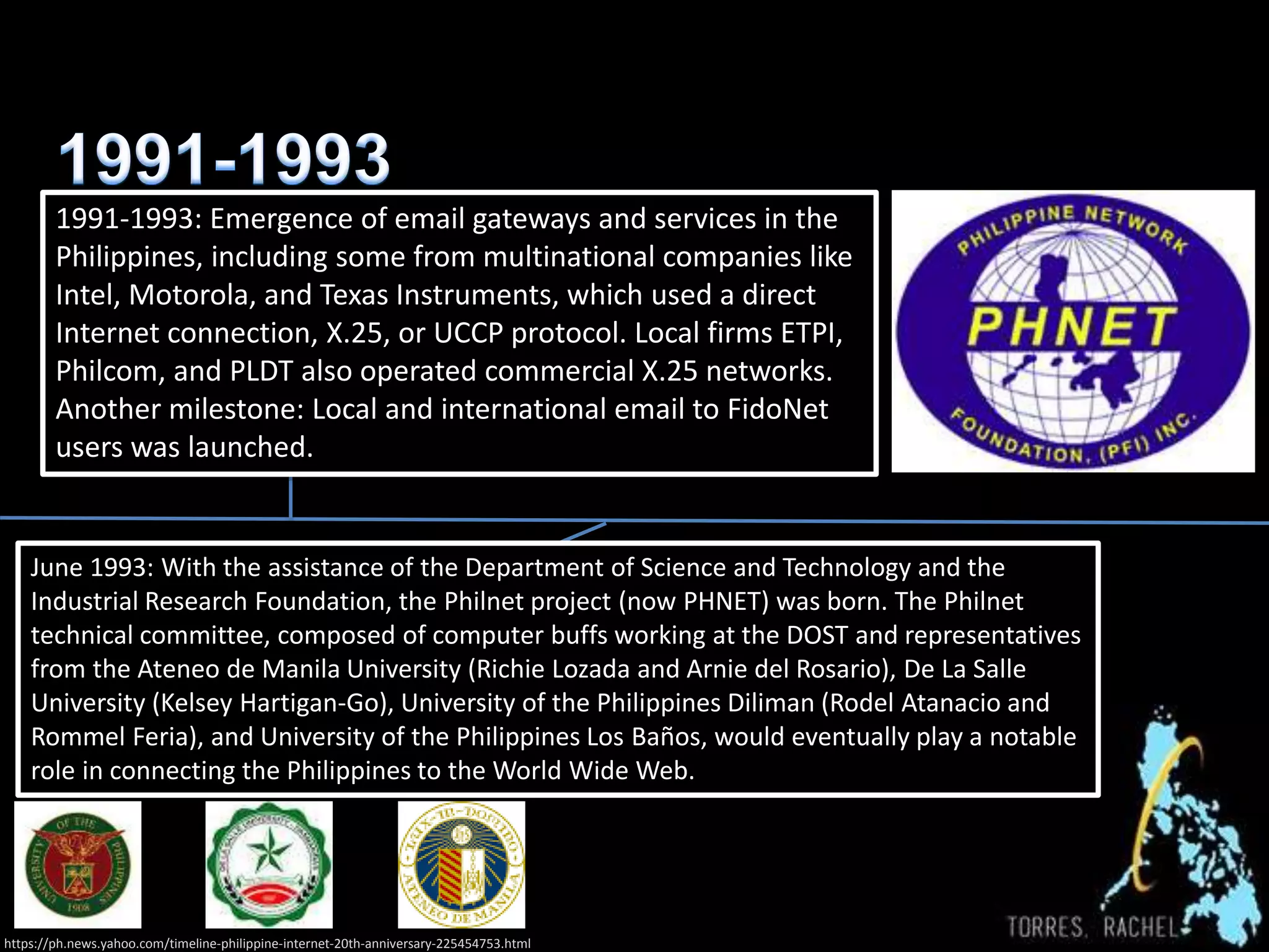 History of the Philippine Internet | PPTX