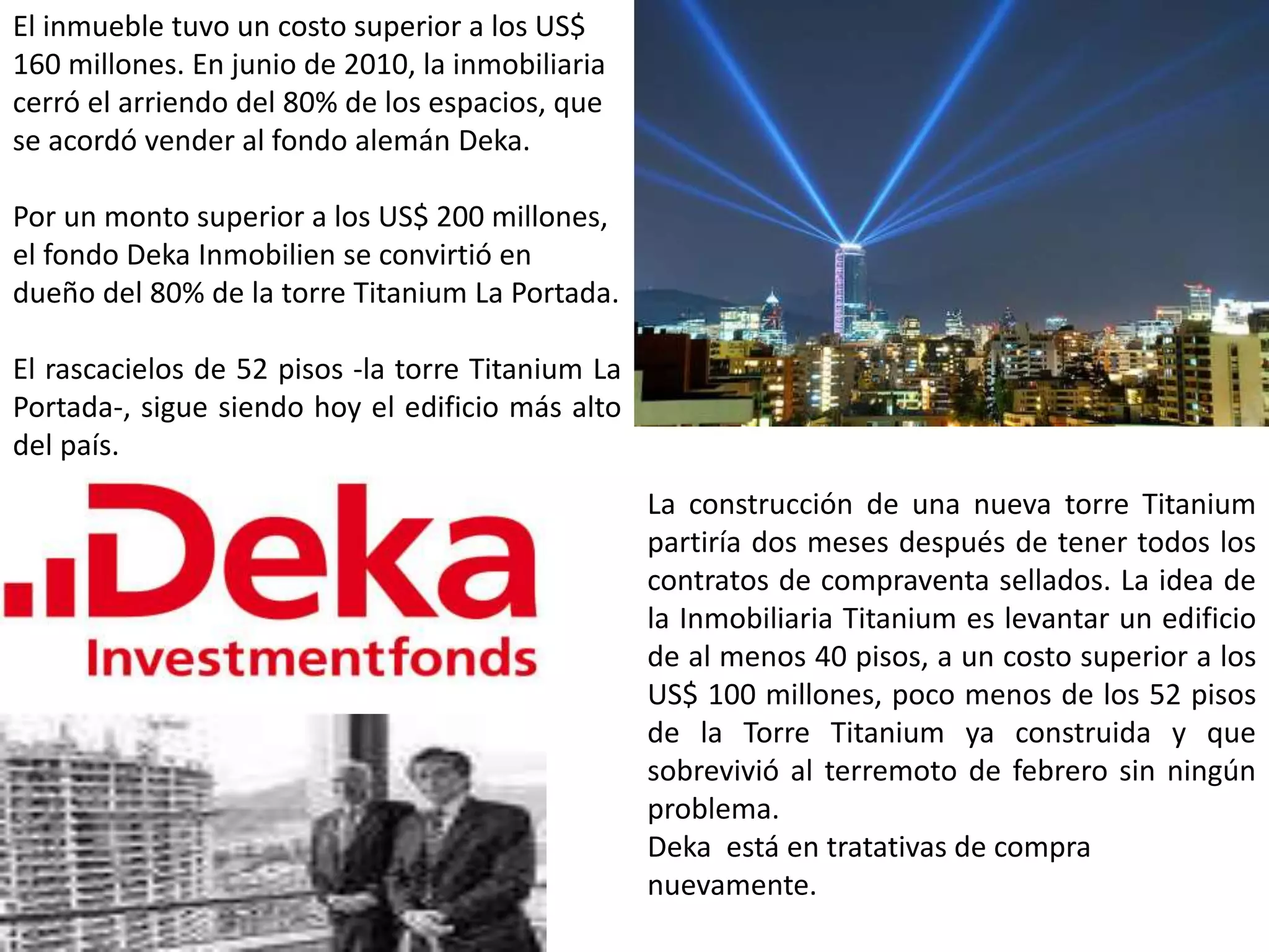 Torre titanium -stgo- | PPTX