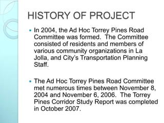 Torrey pines road corridor study final | PPTX