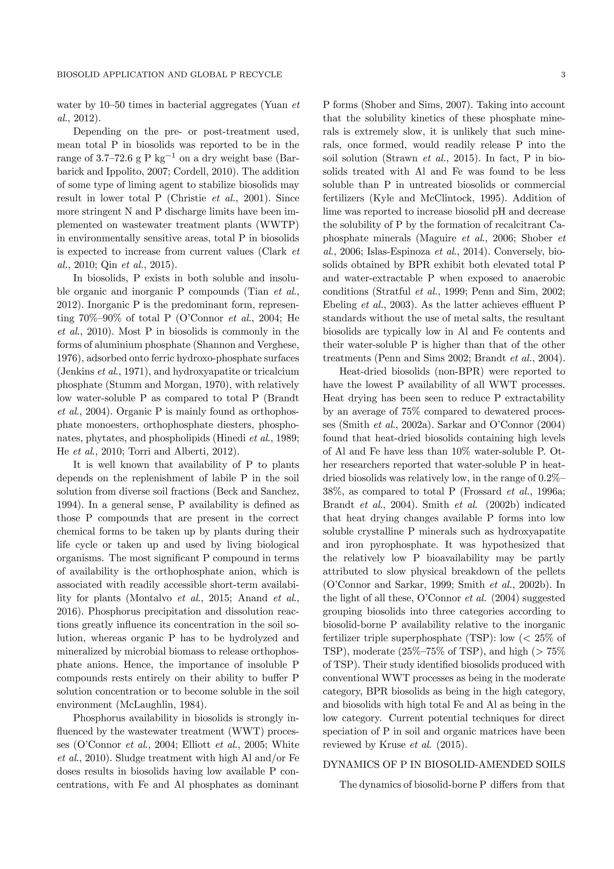Biosolids application to agricultural land: a contribution to global ...