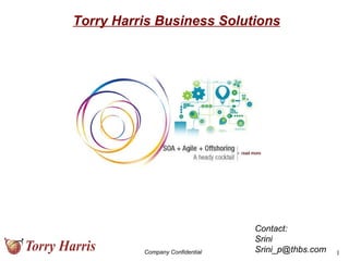 Torry Harris Overview | PPT