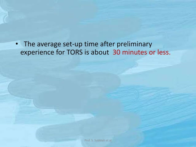 TORS.pptx | Ear, Nose and Throat Conditions | Diseases and Conditions