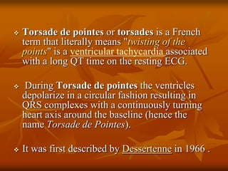 Torsades de-pointes | PPTX