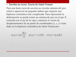 Torsión en vigas de sección circular | PPTX