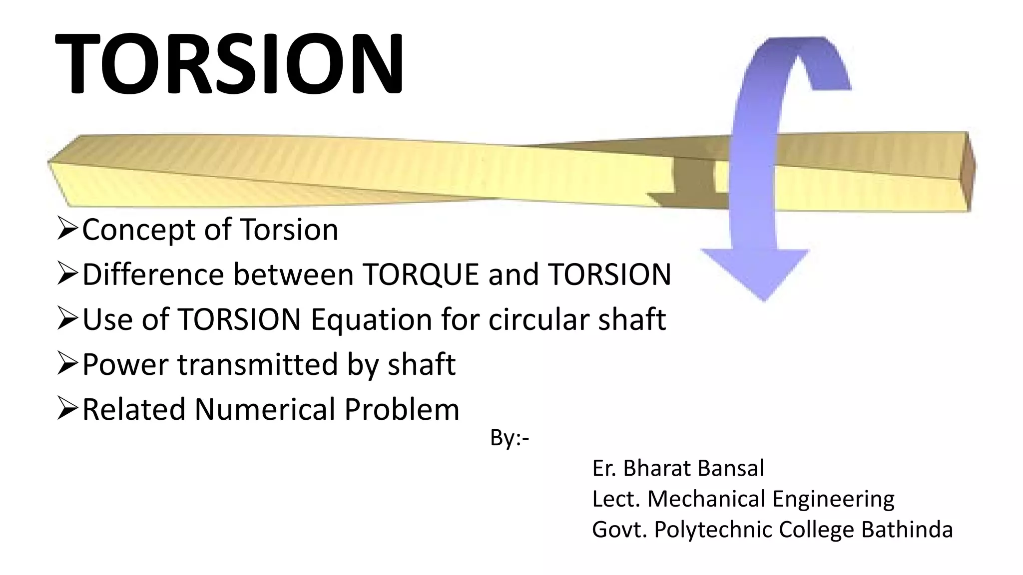 Torsion | PDF