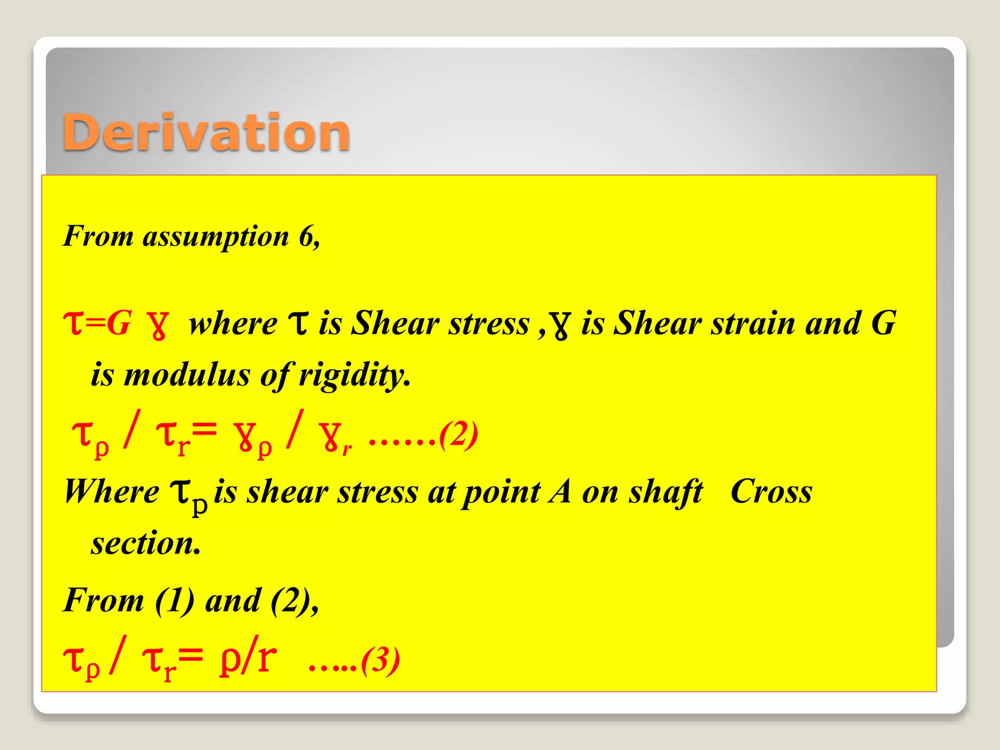 Torsional deflection | PPTX