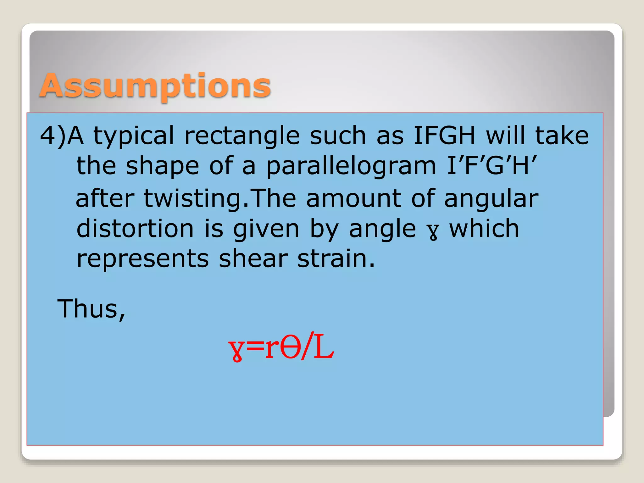 Torsional deflection | PPTX