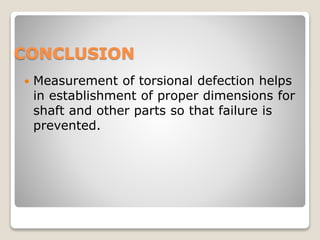 Torsional deflection | PPTX