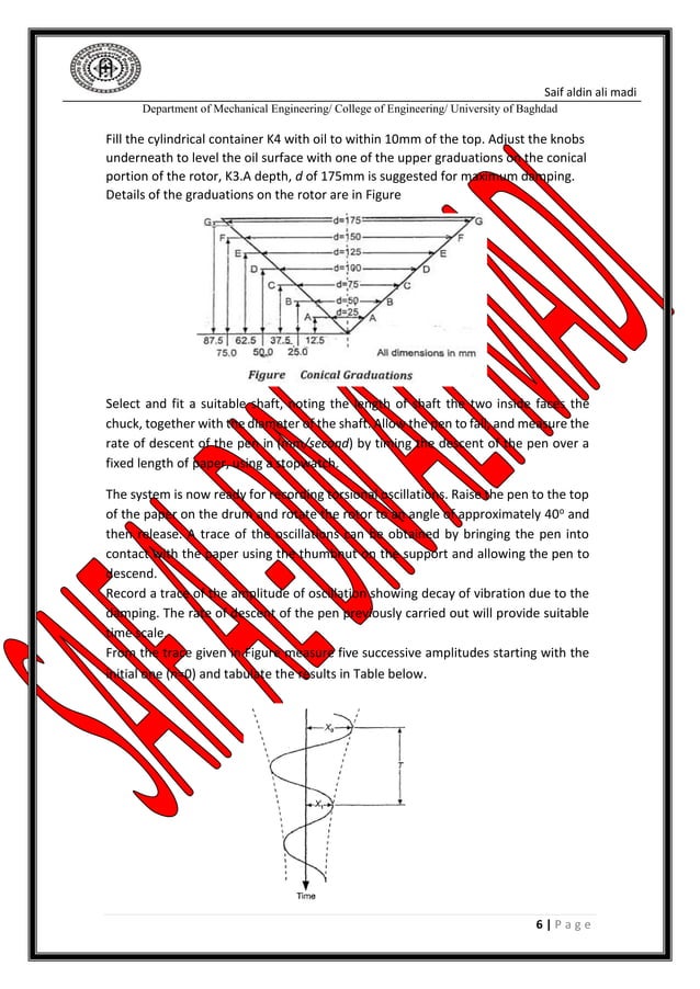 Torsional oscillation of a single rotor with viscous damping | PDF | Physics | Science