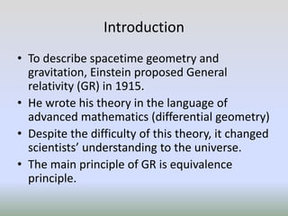 Torsion and gravity seminar | PPT
