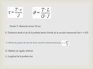 Torsion en vigas de seccion circular | PPTX