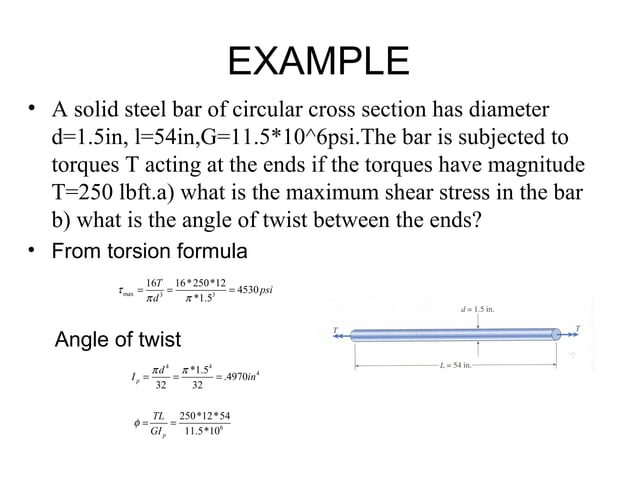 Torsion force | PPT | Physics | Science