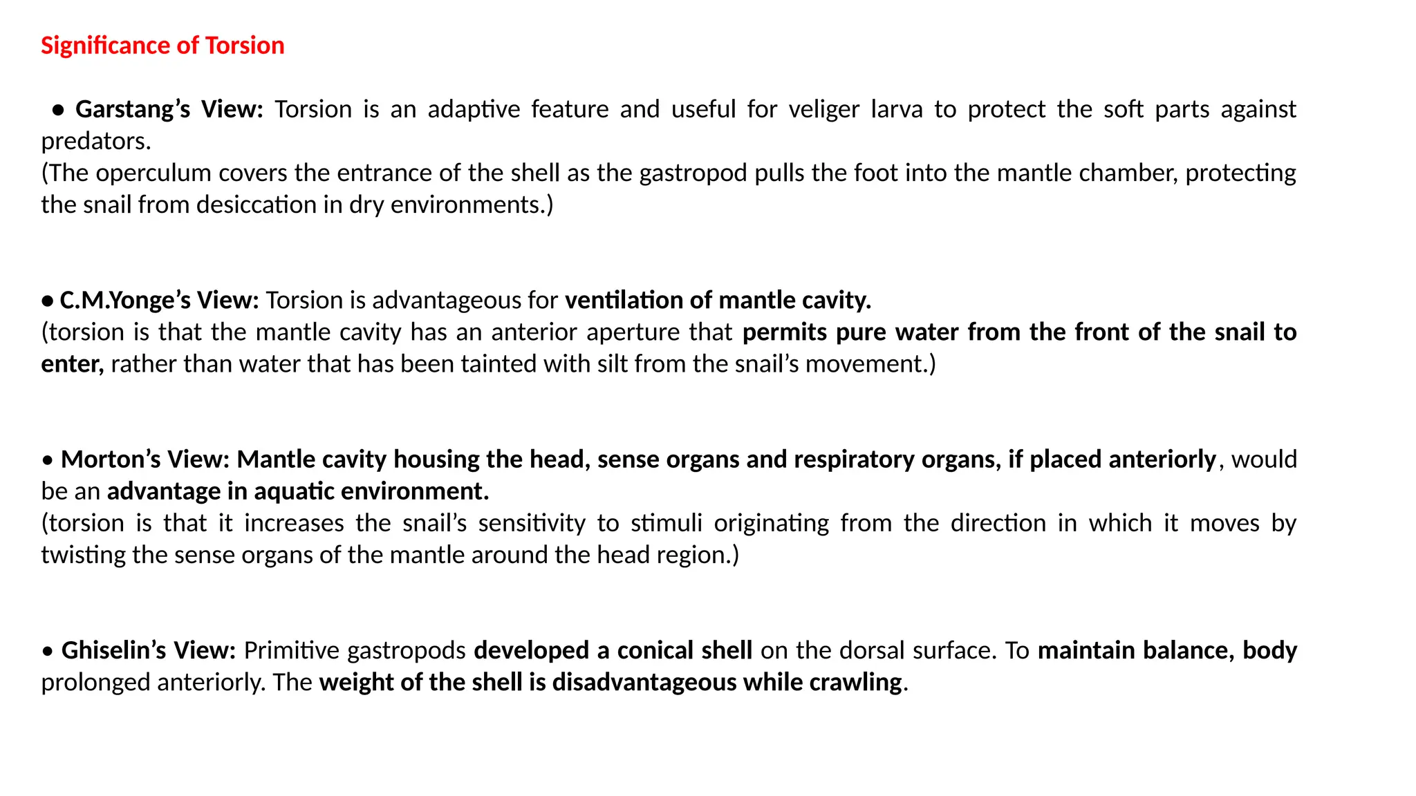 Torsion in Mollusca, Mechanism of torsion | PPTX