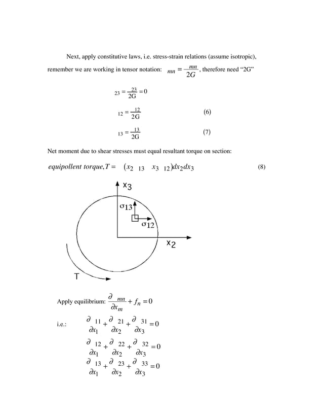 Torsion of circular shafts | PDF