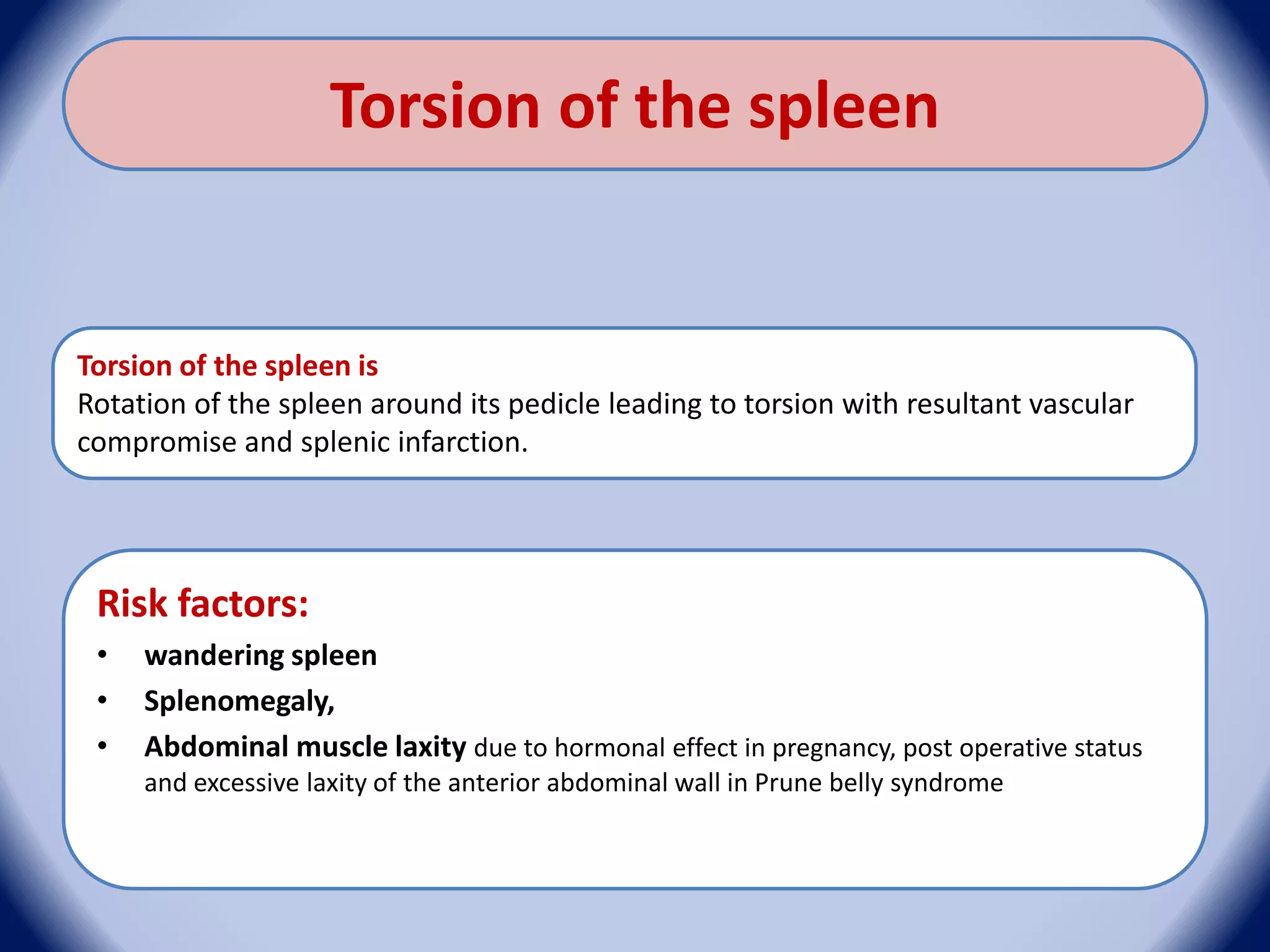 Torsion of spleen | PPT