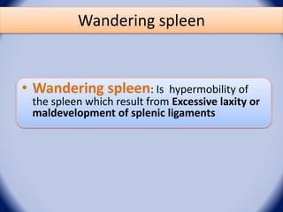 Torsion of spleen | PPT
