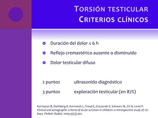 Torsion testicular | PPTX