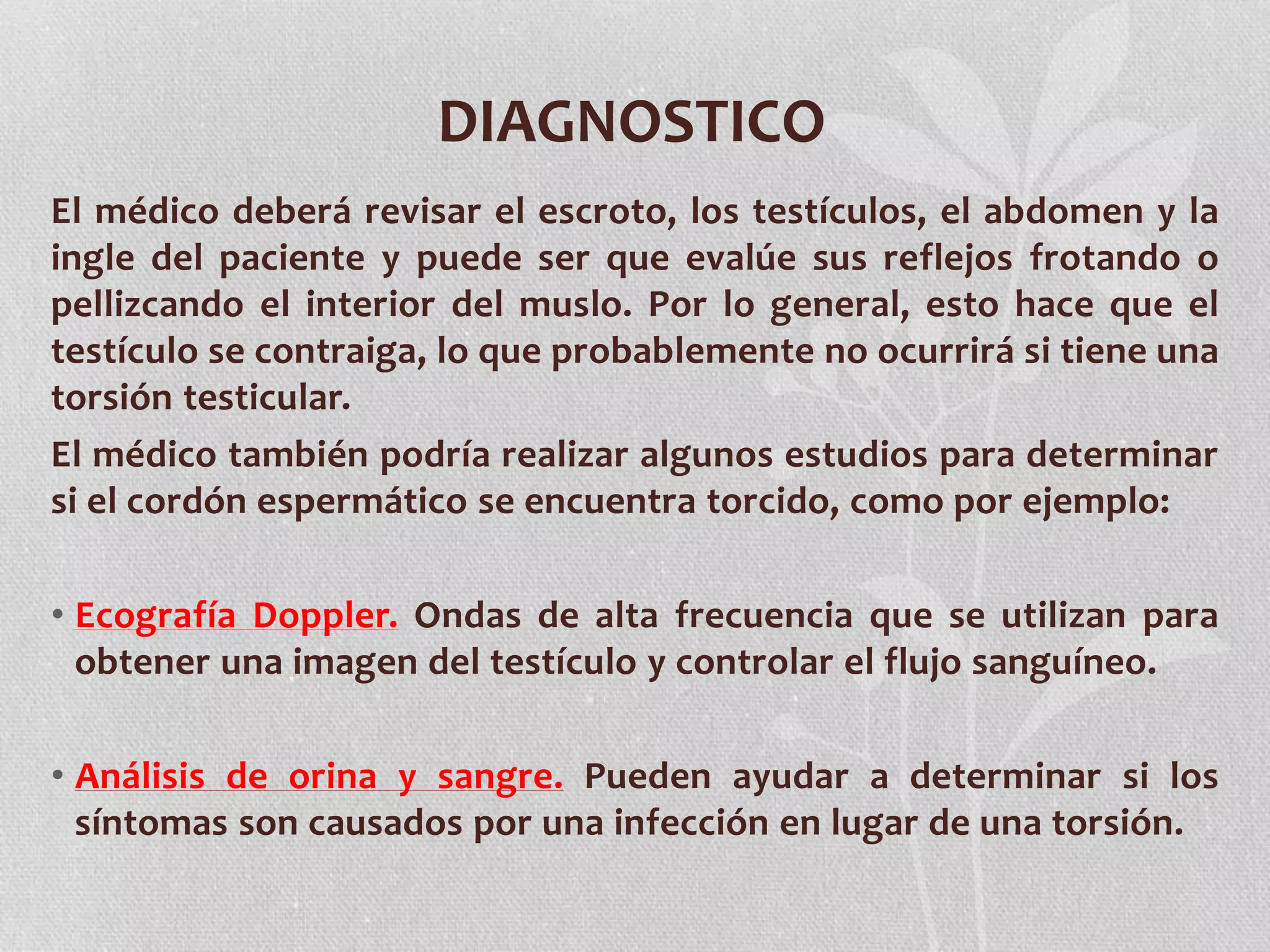 Torsion testicular | PPT