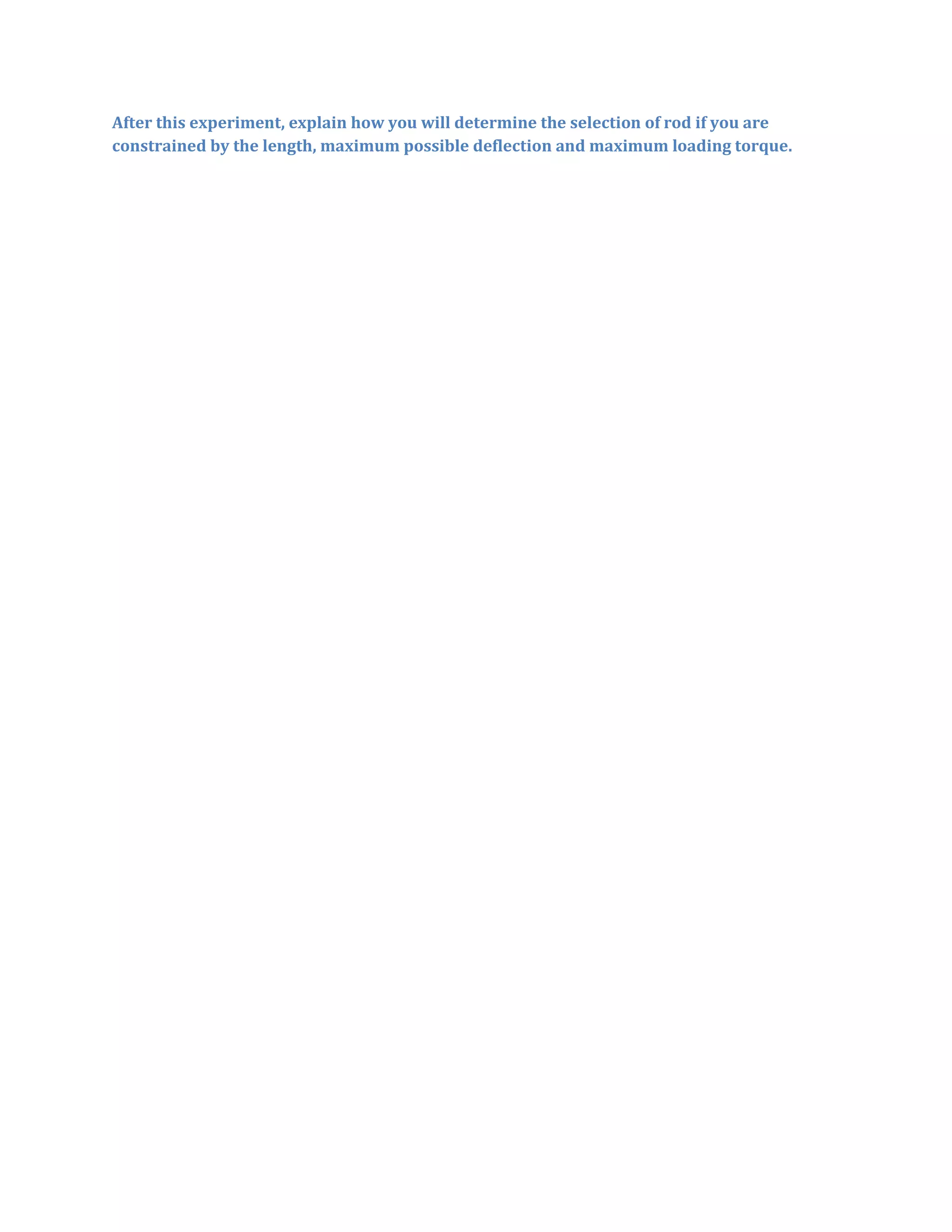 Torsion testing experiment (student) | DOCX