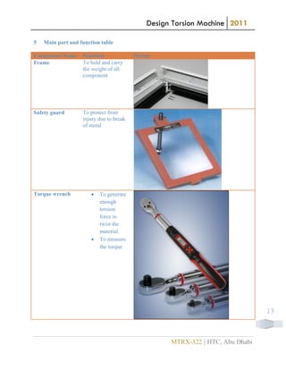 Torsion test machine design | PDF
