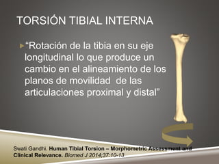 Torsion tibial | PPTX