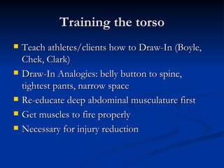 Torso Core Training Site | PPT