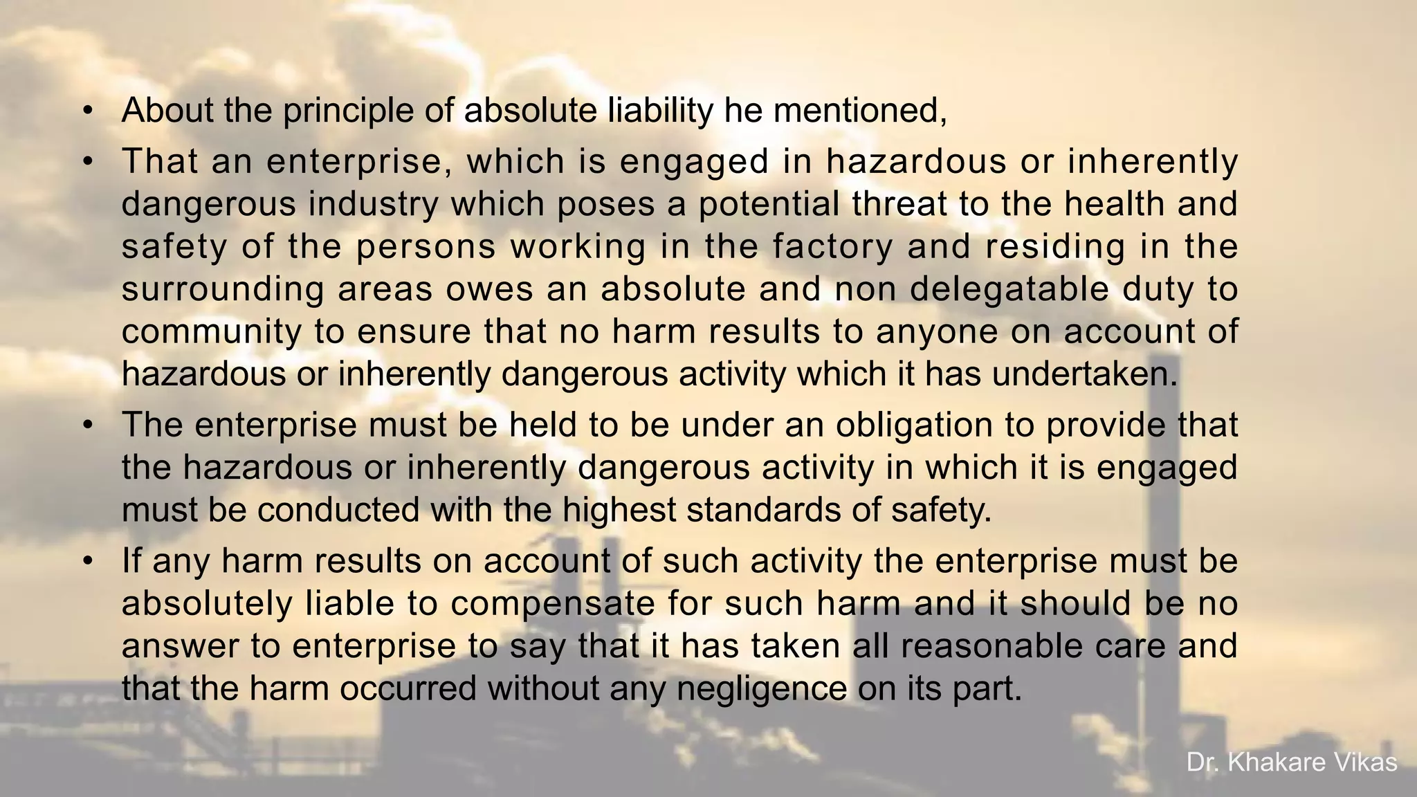 Tort strict absolute liability | PDF | Legal Services Industry | Industries