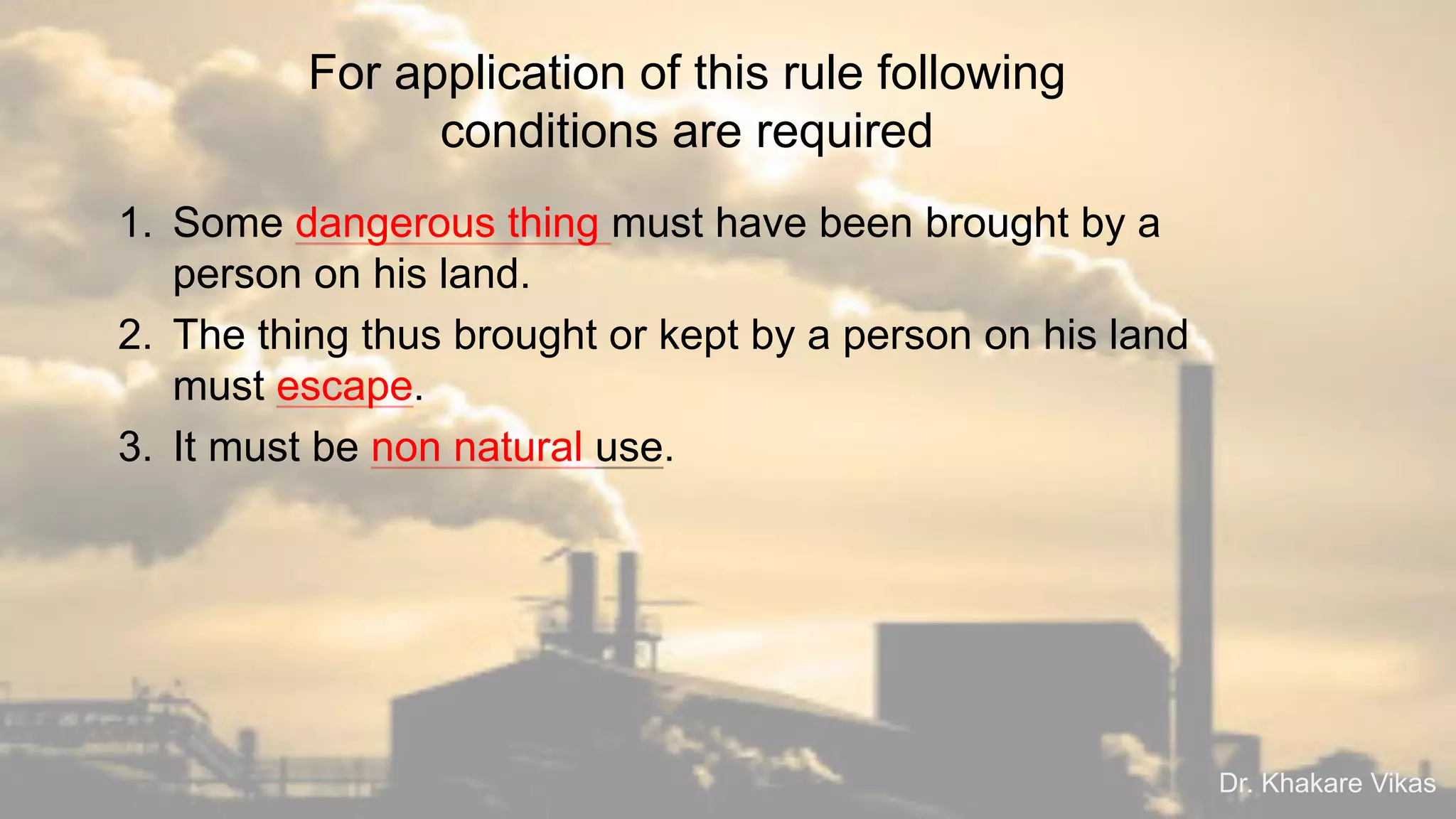 Tort strict absolute liability | PDF