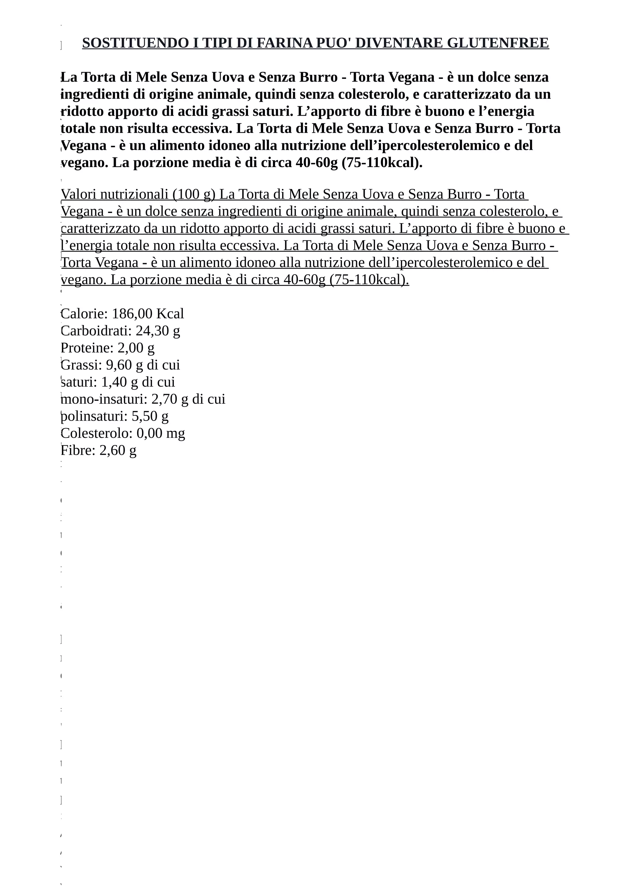 Torta vegana integrale di mele con uvetta e cannella | PDF