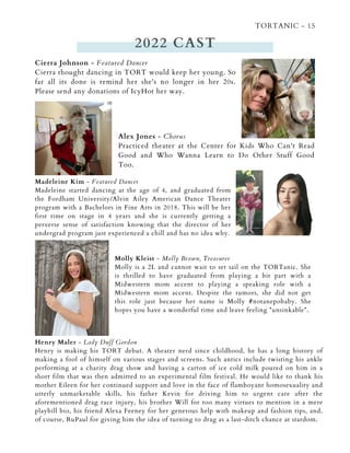 TORTanic Playbill | PDF