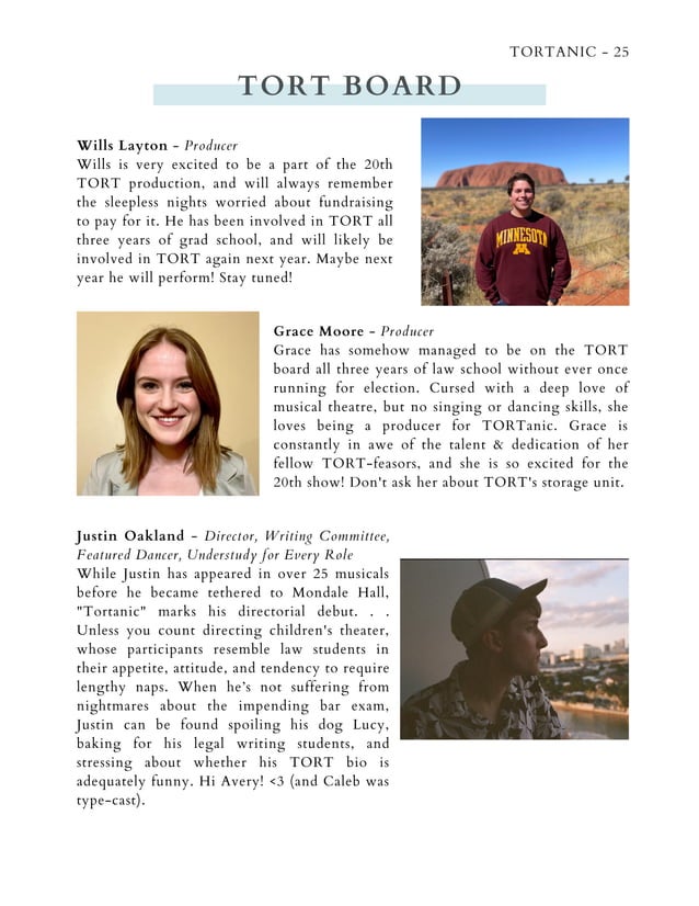 TORTanic Playbill | PDF | Music | Entertainment